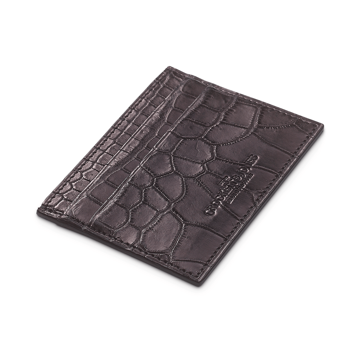 Card Holder Black Crocodile – Crockett & Jones US