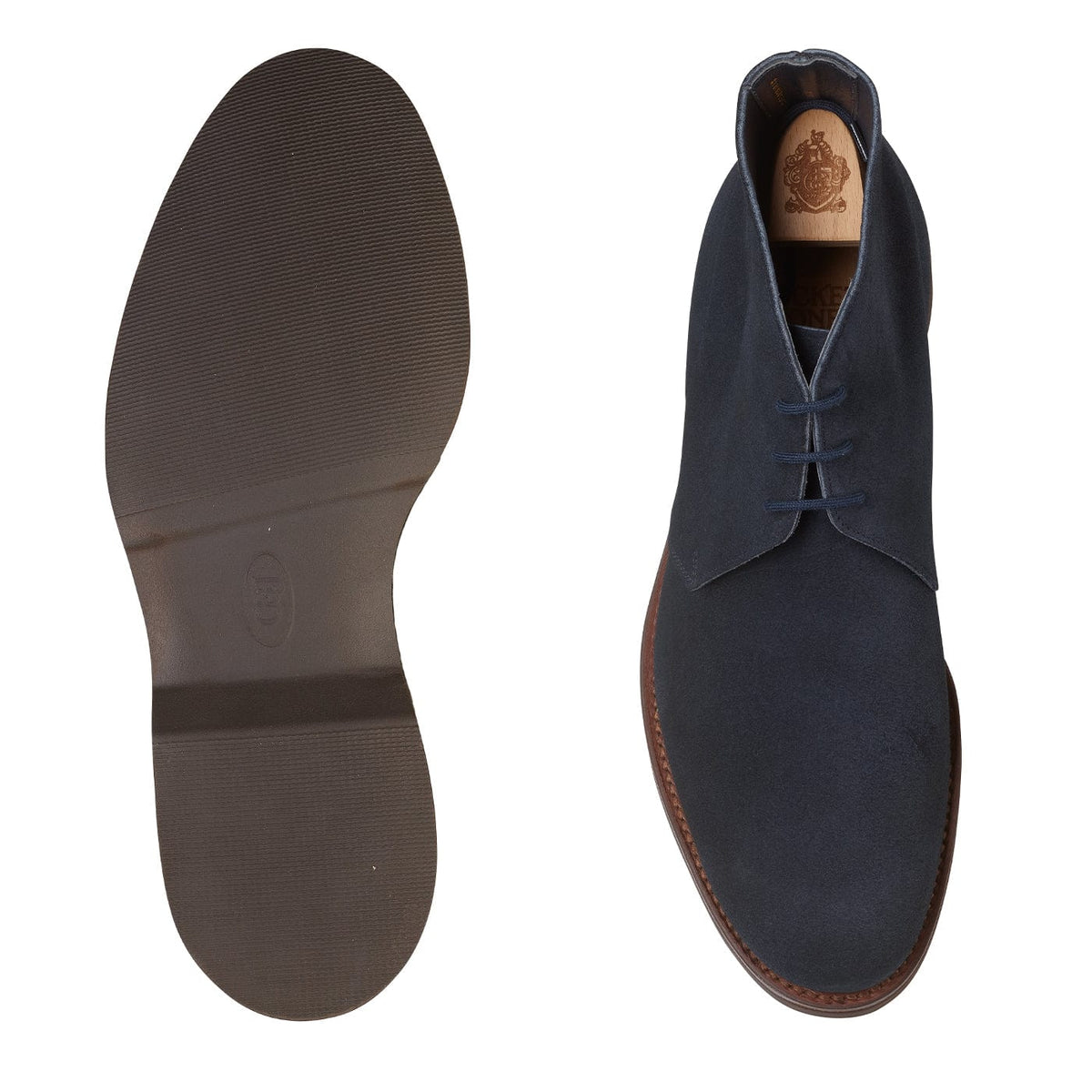 Chukka 4 Indigo Reverse Butt Suede – Crockett & Jones US