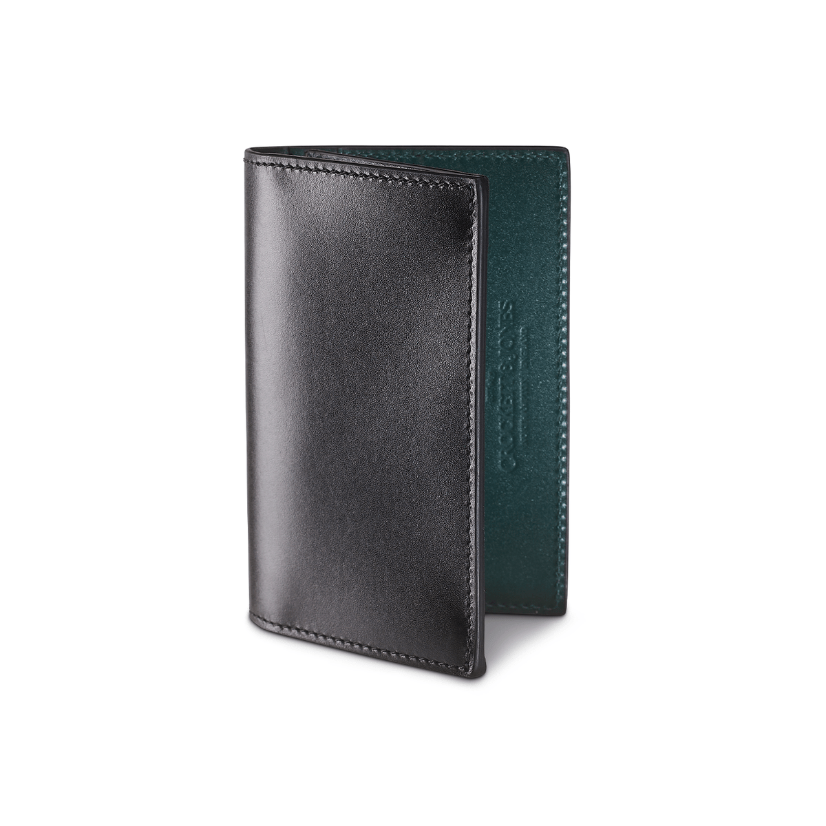 Folded Card Case Black Calf – Crockett & Jones US